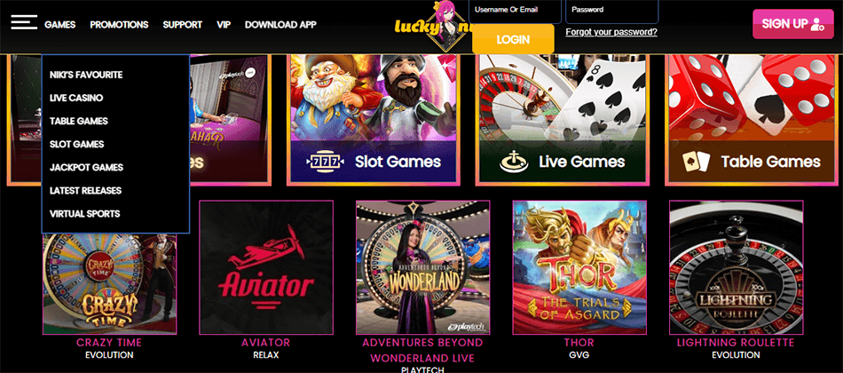 LuckyNiki Casino Review 2025 | Bonus Codes & Games
