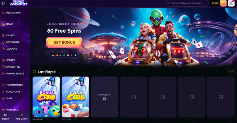 NovaJackpot Casino Review 2025 | Bonus Codes & Games